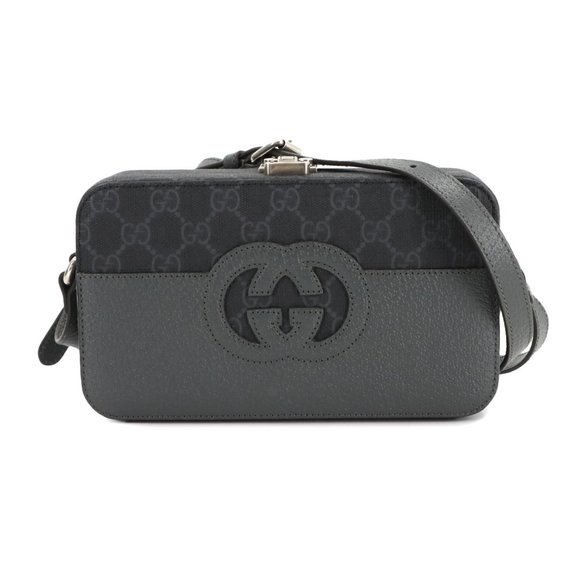 Gucci | Bags | Gucci Interlocking G Cutout Shoulder Bag Gg Supreme ...